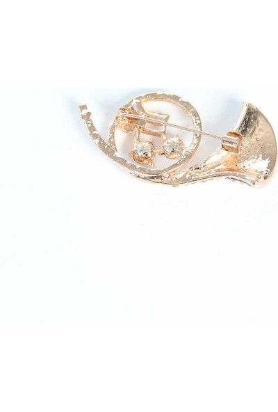 Zirkon Taşlı Metal Broş Zirkon Taşlı Metal Broş