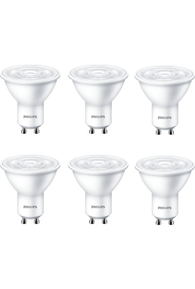Philips Essential LED Spot 4,7-50W GU10 4000K Gün Işığı 6 Adet Philips Essential LED Spot 4,7-50W GU10 4000K Gün Işığı 6 Adet