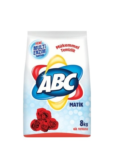 Abc Matik Deterjan Gül Tutkusu 8kg Abc Matik Deterjan Gül Tutkusu 8kg