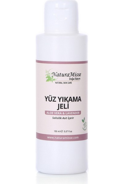 NaturaMisse Doğal Arındırıcı Yüz Yıkama Jeli 150 ml Aloe Vera Özlü & Lavantalı & Canlandırıcı/yenileyici Etki NaturaMisse Doğal Arındırıcı Yüz Yıkama Jeli 150 ml Aloe Vera Özlü & Lavantalı & Canlandırıcı/yenileyici Etki
