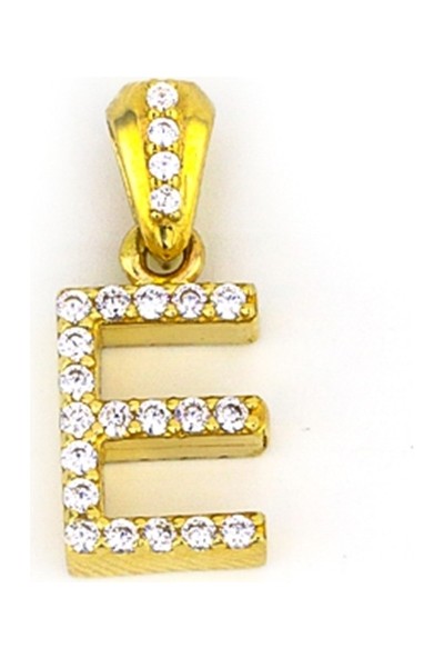 Altınkaynak 14 Ayar E Harfli Altın Kolye Ucu