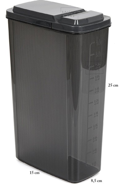 Tubi Home 24'lü Set Gala Ergonomik Çift Kapaklı Erzak Bakliyat Saklama Kabı - 8x (1200 Ml, 1700 Ml, 2400 ml ) Tubi Home 24'lü Set Gala Ergonomik Çift Kapaklı Erzak Bakliyat Saklama Kabı - 8x (1200 Ml, 1700 Ml, 2400 ml )