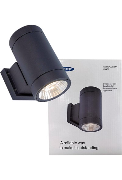 JUPİTER Üpiter Antrasit LED Bahçe Aplik 3000K 12158LM LW473AN JUPİTER Üpiter Antrasit LED Bahçe Aplik 3000K 12158LM LW473AN