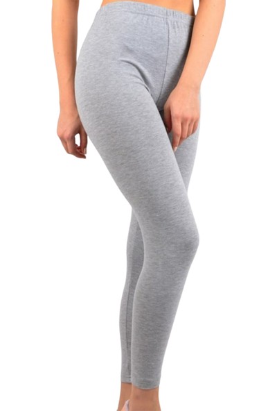 Kota Kadın 2'li Penye Elastan Uzun Tayt 4000 | Gri Kota Kadın 2'li Penye Elastan Uzun Tayt 4000 | Gri