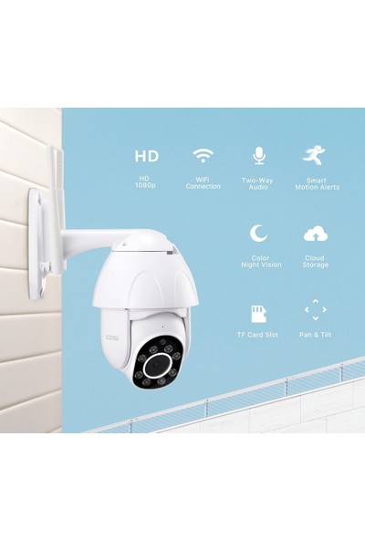 Teknomila Ip Kamera + 1080P Speed Dome Ptz 2mp Dış Mekan Ip Kamera Teknomila Ip Kamera + 1080P Speed Dome Ptz 2mp Dış Mekan Ip Kamera