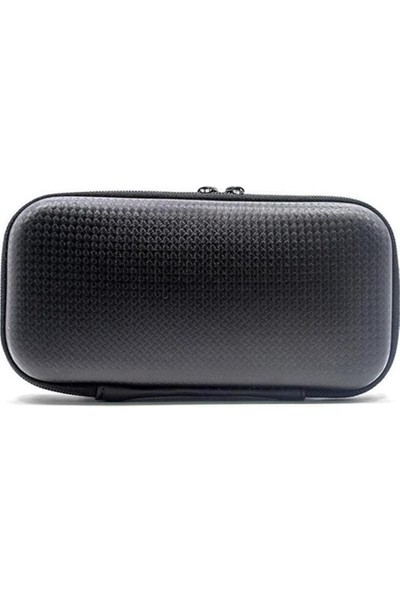 1 Adet Siyah Kalem Çantası Taşınabilir Sert Kabuk Kalem Organizatör Kalem Kutusu Veri Kablosu Kulaklık Tel Kılıf