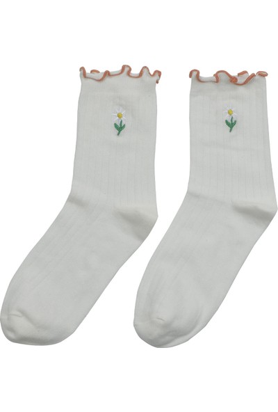 Papatya 2 Lı Skt-W 2fx Kadın 2'li Soket Çorap
