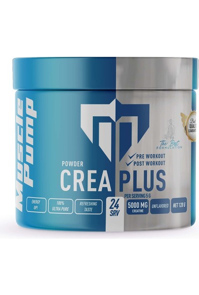 Muscle Pump Creatine Plus Powder Aromasız 120 gr Muscle Pump Creatine Plus Powder Aromasız 120 gr
