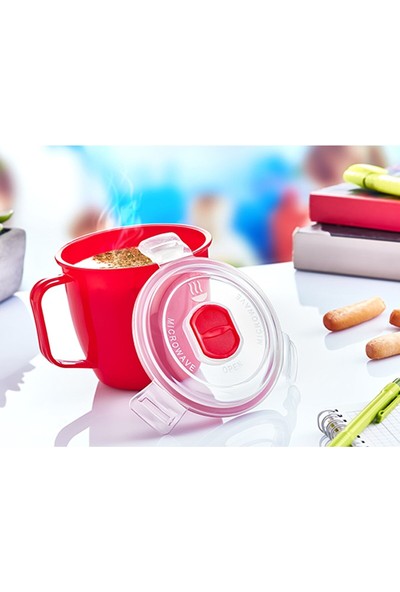 Hobby Life Mikrodalga Çorba Isıtma Bardağı 0,6lt Şık Kaliteli Hijyenik