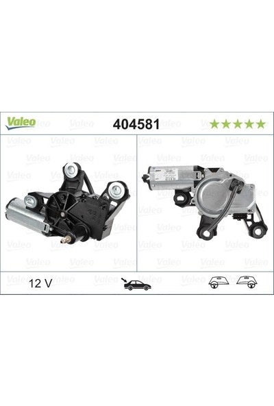 Valeo 404581 Silecek Motoru Arka Octavia (99 07) 1U6955711B (WR211574) Valeo 404581 Silecek Motoru Arka Octavia (99 07) 1U6955711B (WR211574)