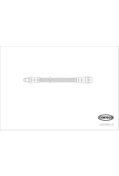 Corteco 19036613 Fren Hortumu Arka Bmw E81 E87 F20 F22 E90 E92 E93 34306792253 (WA391382)