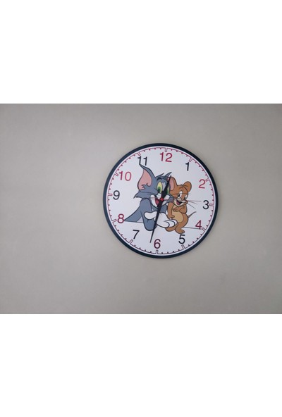Dora Home Dekoratif Ahşap Tom ve Jerry Duvar Saati Dora Home Dekoratif Ahşap Tom ve Jerry Duvar Saati