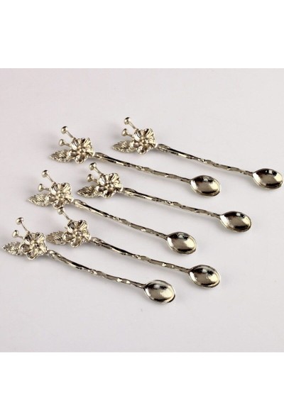 Mell Home Gümüş Çay Kaşığı Japon Gülü