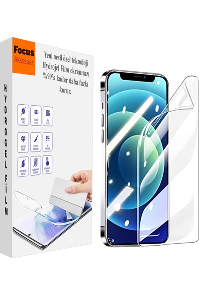 Focus Apple Apple iPhone 13 Kırılmaz Cam Özel Kesim Hydrogel Film Focus Apple Apple iPhone 13 Kırılmaz Cam Özel Kesim Hydrogel Film