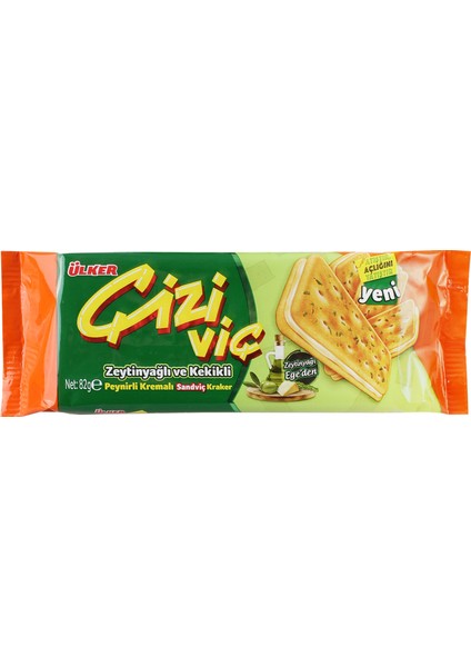 Ülker Çiziviç Zeytinyağlı ve Kekikli 82 gr Fiyatı