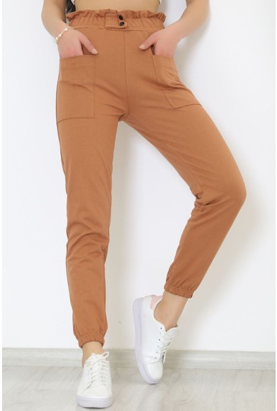 Bns Butik Cep Detaylı Eşofman Altı Tarçın - 330209.1608.