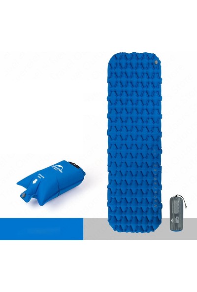 Naturehike Uyuyan Ped, Stil: Yastık ile Tek Bekar + Şişirilebilir Torba, Stil: Bireysel Şişirilebilir Torba (Diwa Mavisi) Naturehike Uyuyan Ped, Stil: Yastık ile Tek Bekar + Şişirilebilir Torba, Stil: Bireysel Şişirilebilir Torba (Diwa Mavisi)
