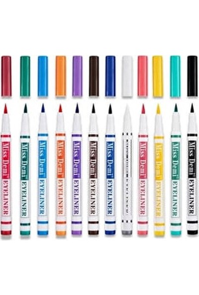 Mst Cosmetic 12 Renk Pen Eyeliner Seti Mst Cosmetic 12 Renk Pen Eyeliner Seti