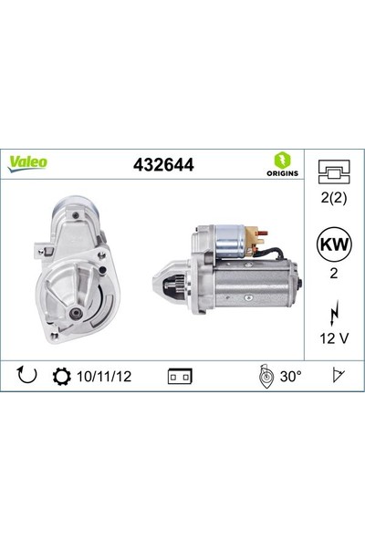 Valeo 432644 Mars Motoru (12V 2.0kw 11 Dis) W202 93-00 W203 00-07 W124 93-95 W210 99-02 W211 02-08 Vito 638 97-03 W639 03- Sprinter 00-06 0041519201 41516301 (WE666394) Valeo 432644 Mars Motoru (12V 2.0kw 11 Dis) W202 93-00 W203 00-07 W124 93-95 W210 99-02 W211 02-08 Vito 638 97-03 W639 03- Sprinter 00-06 0041519201 41516301 (WE666394)