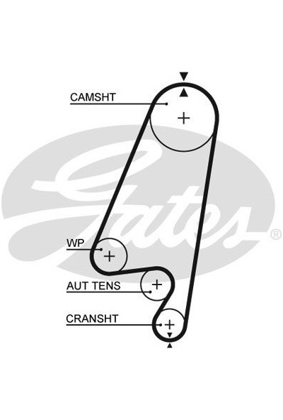 Gates 5367XS Triger Kayisi 146DIS (Opel: Vectra A / Astra F) 5636351 5636562 (WE966283) Gates 5367XS Triger Kayisi 146DIS (Opel: Vectra A / Astra F) 5636351 5636562 (WE966283)