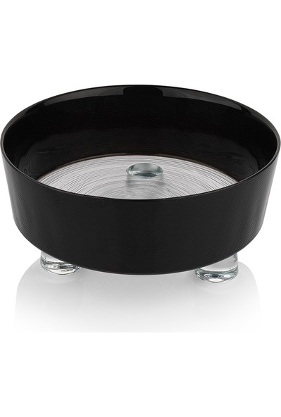 Schafer Antic Ayaklı Kase-20 Cm-Siyah