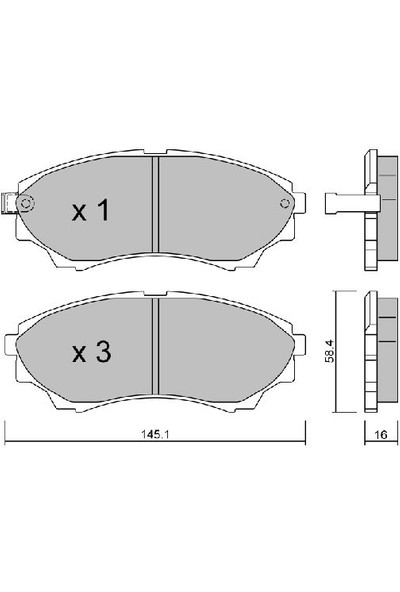 Aısın BPFO1909 Fren Balatasi On (WC375581)