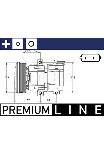 Behr Mahle ACP855000P (8FK351113-381) Klima Kompresoru 8FK351113381 (WP738193)