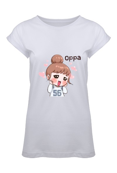 Tisho Korea Oppa Love Girl Kadın Tunik