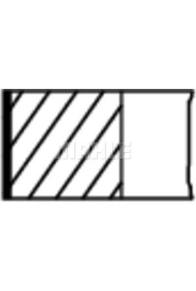 Mahle 03082N2 Segman 76.50 mm (+ 0.50) VolkSwagen Golf Iv Bora 1.6 16V Polo 1.2 8V-12V 98- Aus Azd Bcb Bbm Bmd Bzg (WH625142)
