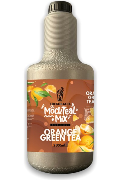 The Boba Co Mockteal Konsantre Çay Bazı / Yeşil Çay & Portakal 2,5 lt The Boba Co Mockteal Konsantre Çay Bazı / Yeşil Çay & Portakal 2,5 lt