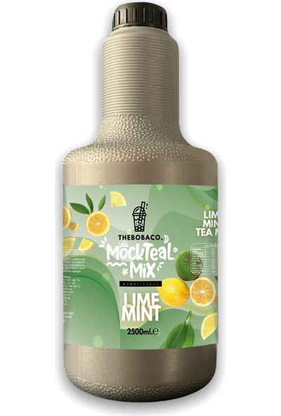 The Boba Co Mockteal Konsantre Çay Bazı / Misket Limonu & Nane 2,5 lt The Boba Co Mockteal Konsantre Çay Bazı / Misket Limonu & Nane 2,5 lt