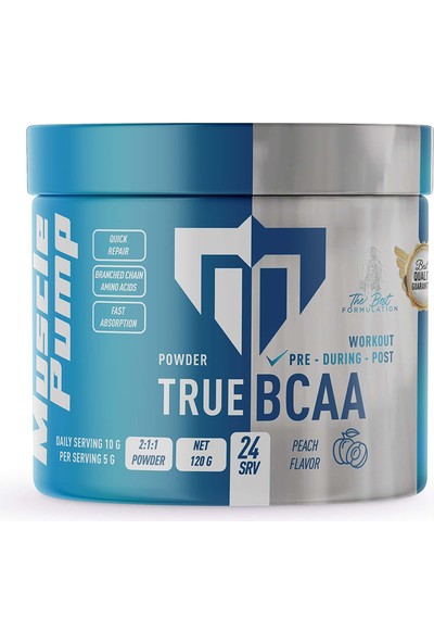 Muscle Pump 2:1:1 True Powder Bcaa Frenk Üzümü 120 gr Muscle Pump 2:1:1 True Powder Bcaa Frenk Üzümü 120 gr