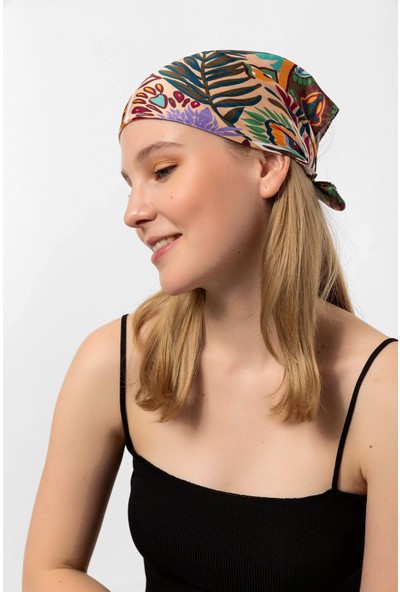 Saria Moda Etnik Desen Safran Fular Bandana Saria Moda Etnik Desen Safran Fular Bandana