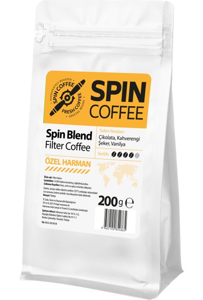 Spin Blend Öğütülmüş Filtre Kahve 200 gr