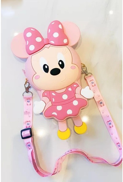 Şubu Tasarım Figürlü Askılı Çanta Pembe SBT524