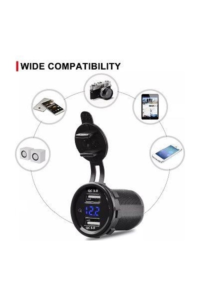 Keepro Montaj Edilebilir 2 Port USB Hızlı Şarz Tekne Için USB Hızlı Şarz Karavan Için USB Hızlı Şarz Çakmak Hızlı Şarz Keepro Montaj Edilebilir 2 Port USB Hızlı Şarz Tekne Için USB Hızlı Şarz Karavan Için USB Hızlı Şarz Çakmak Hızlı Şarz