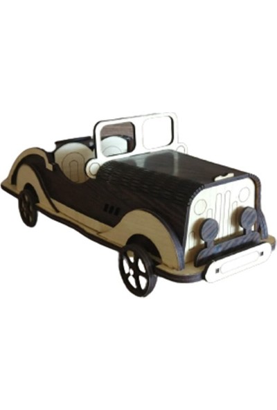 Ahşapcım Koleksiyon Ahşap Antika Oyuncak Araba