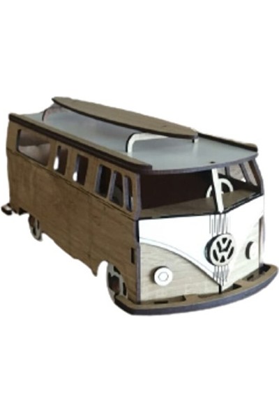 Ahşapcım Koleksiyon Ahşap Vosvos Oyuncak Araba