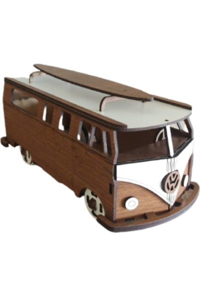 Ahşapcım Koleksiyon Ahşap Vosvos Oyuncak Araba