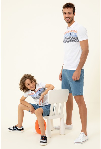 U.S. Polo Assn. Erkek Light Blue Denim Bermuda 50254413-DN0021 U.S. Polo Assn. Erkek Light Blue Denim Bermuda 50254413-DN0021