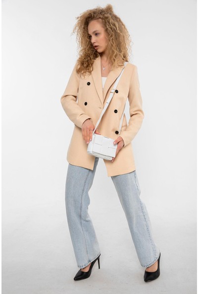 Saria Moda Kadın Kalın Örme Derili Mini Çanta Saria Moda Kadın Kalın Örme Derili Mini Çanta