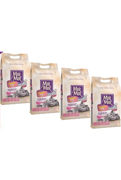 Mır mır Bentonit Kedi Kumu 4 x 10 Lt