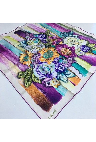 La Ganj Tivil Ipek Eşarp 371404- Mor La Ganj Tivil Ipek Eşarp 371404- Mor
