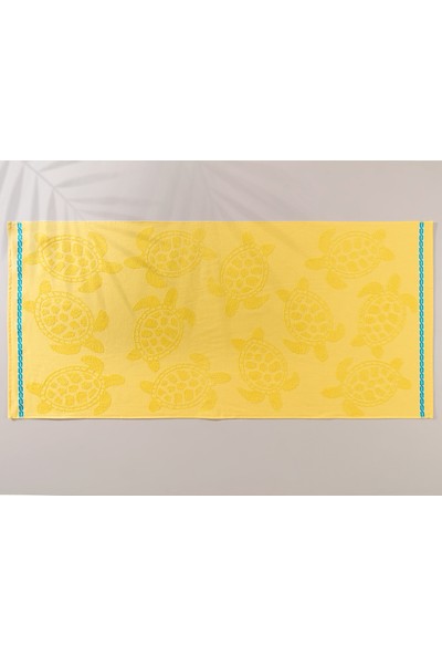 Madame Coco Rochelle Plaj Havlusu - Sarı - 70X150 cm Madame Coco Rochelle Plaj Havlusu - Sarı - 70X150 cm