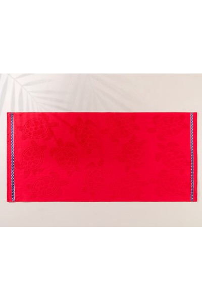 Madame Coco Rochelle Plaj Havlusu - Kırmızı - 70X150 cm Madame Coco Rochelle Plaj Havlusu - Kırmızı - 70X150 cm