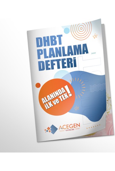 Acegen Yayınları DHBT Planlama Defteri Acegen Yayınları DHBT Planlama Defteri