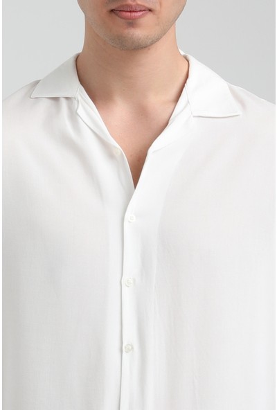 New World Polo Gömlek Yaka Beyaz Oversize Gömlek 22SSM30103 New World Polo Gömlek Yaka Beyaz Oversize Gömlek 22SSM30103
