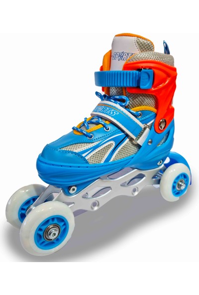 F-Sports Işıklı 2+2 Ayarlanabilir Metal Gövdeli Paten F-Sports Işıklı 2+2 Ayarlanabilir Metal Gövdeli Paten