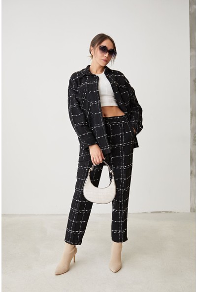 Lime Moda Cep Detay Ikili Takım-Siyah Lime Moda Cep Detay Ikili Takım-Siyah