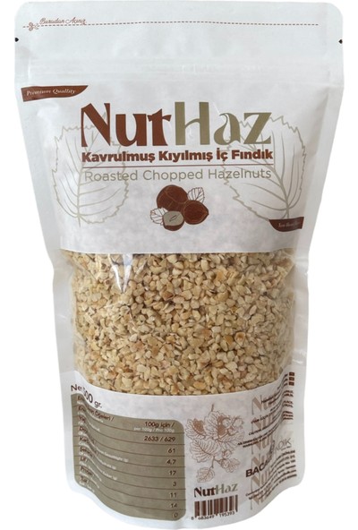 NutHaz Kavrulmuş Kıyılmış İç Fındık 500 gr